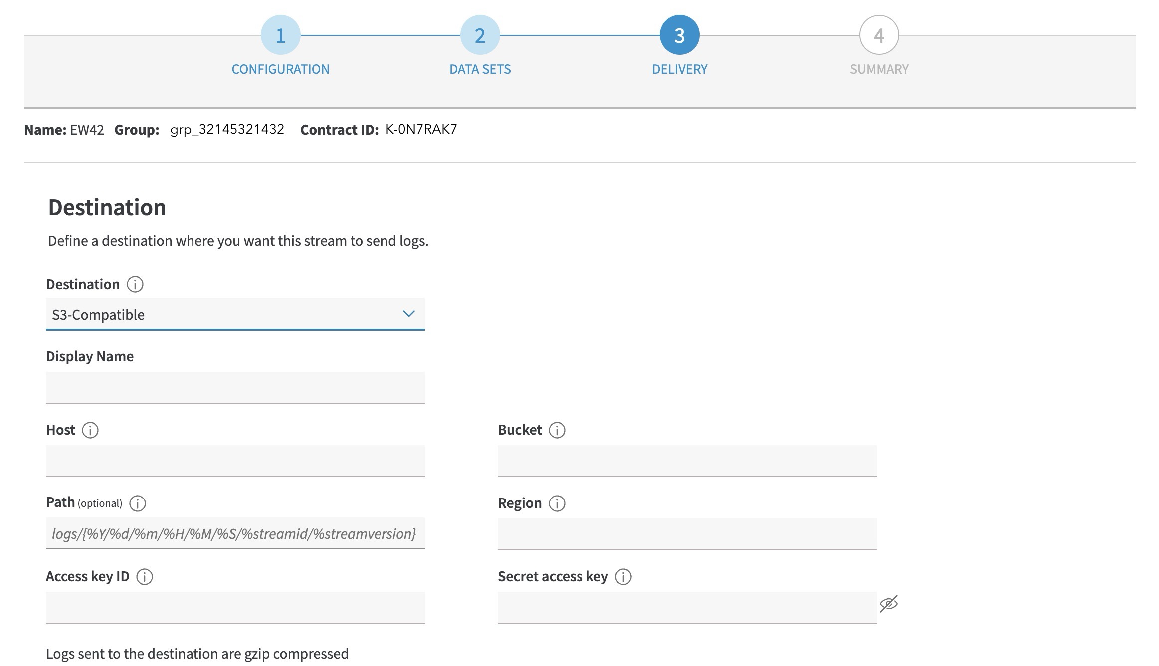Use DataStream 2 to deliver JavaScript logs